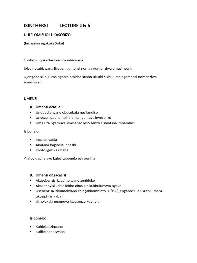 Syntax - Lecture 5 6 Notes | PDF