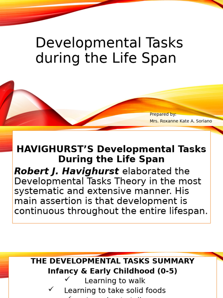 3rd Developmental TASKS During The Life Span | PDF