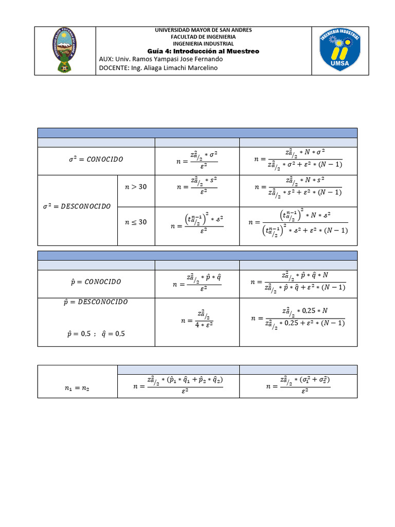 GUIA 4 TAMA-O DE MUESTRA | PDF