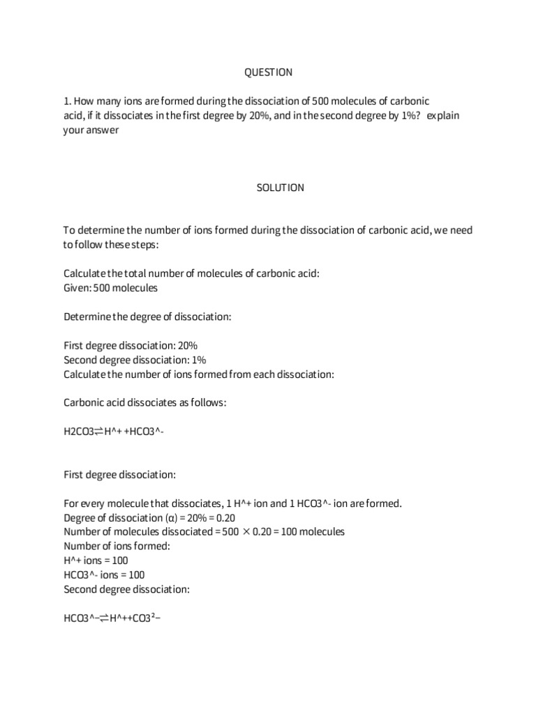 Chemistry Task Answer | PDF
