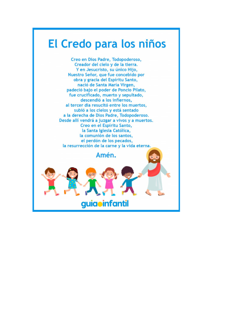 Credo Niños | PDF