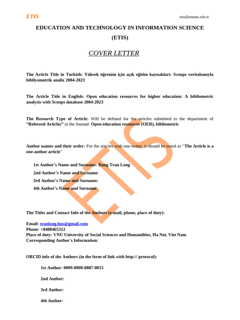 Cover Letter | PDF