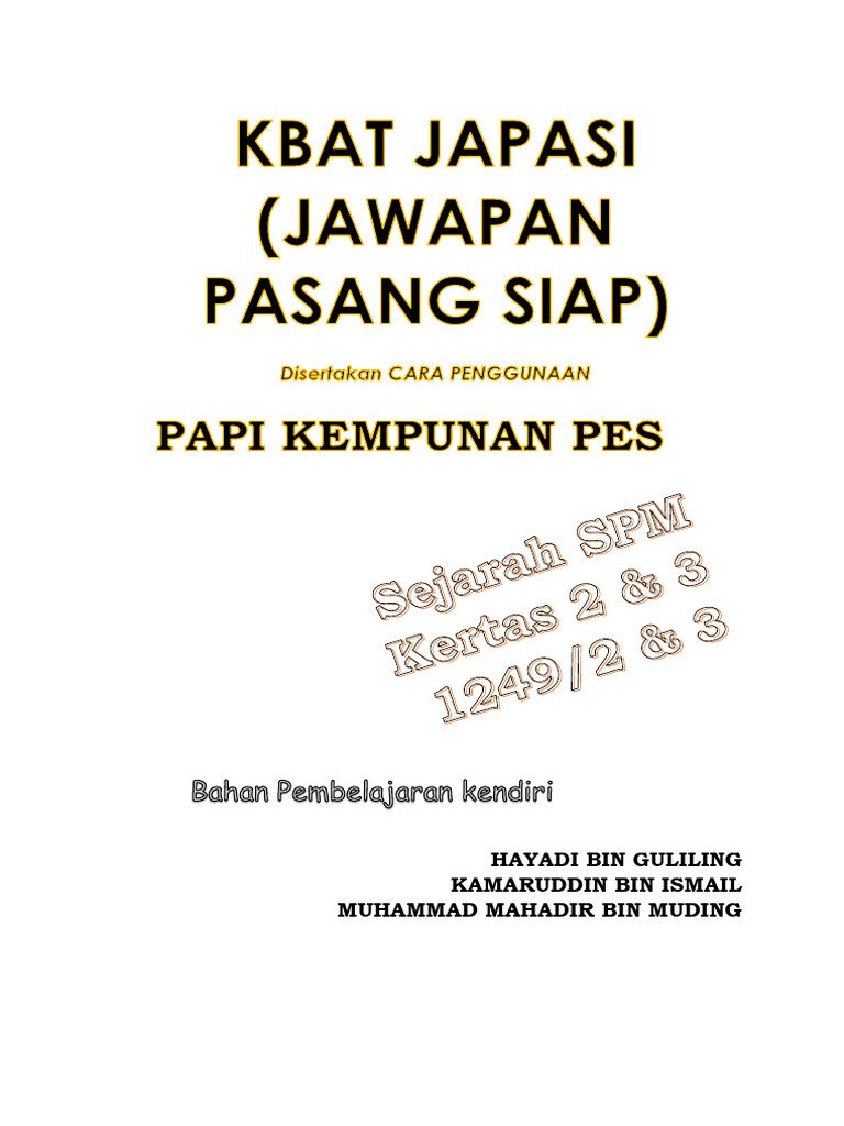 Kbat Japasi - Papi Kempunan Pes | PDF