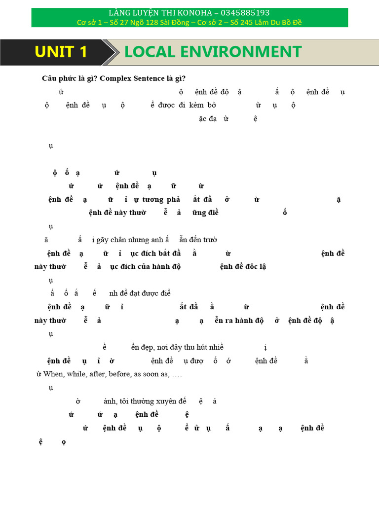 2-Grammar-Unit 1 (9) | PDF