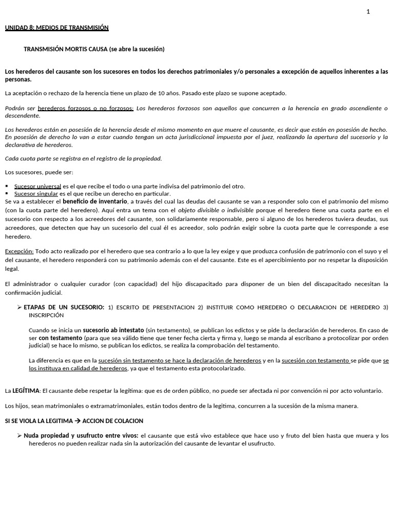 Civil II Uni 8 Posta | PDF