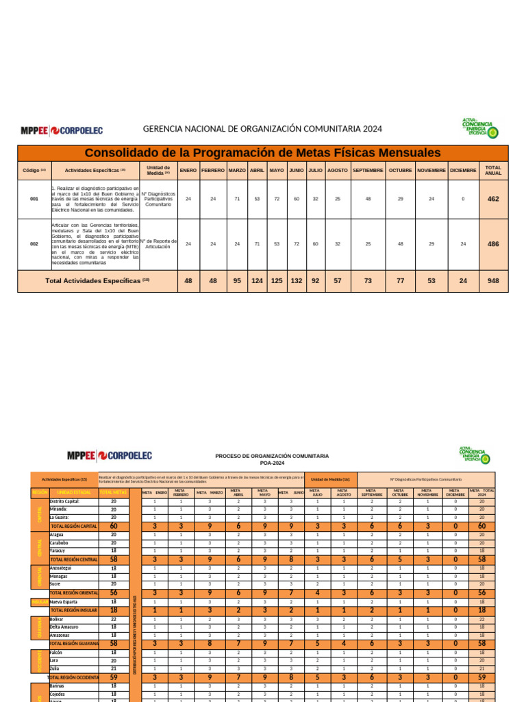 PROYECCION POA-2024 | PDF