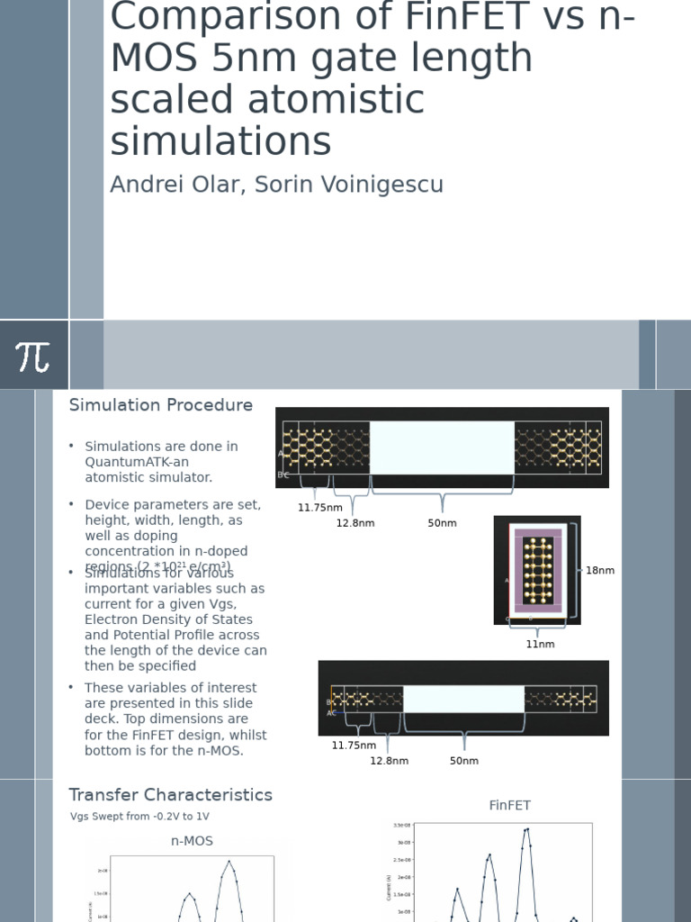 Comparison of FinFET Vs N-MOS 5nm Gate Length | PDF