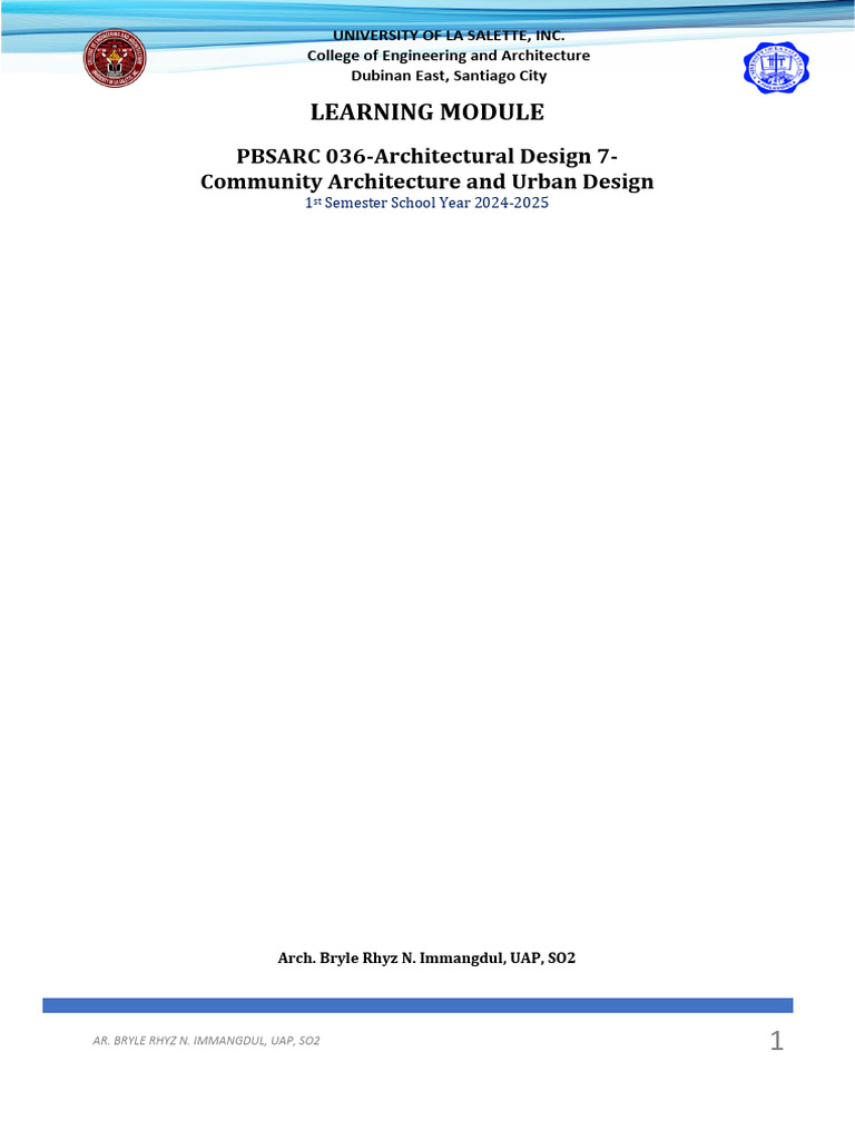 Architectural-design-7-module-2-1st-sem-2024(1)(2) | PDF