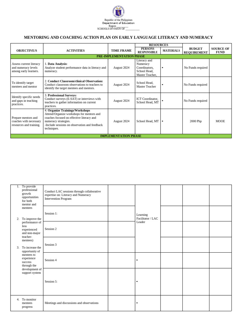 Mentoring-Action-Plan | PDF