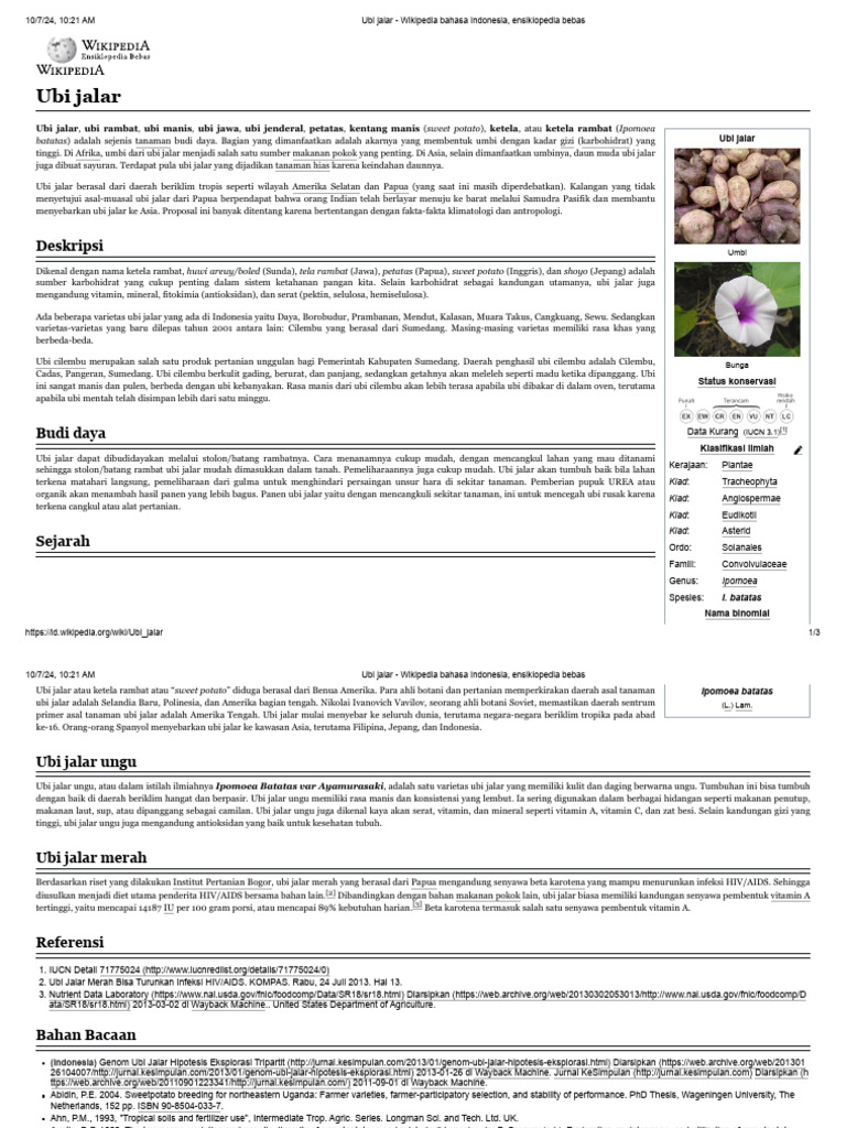 Ubi Jalar | PDF