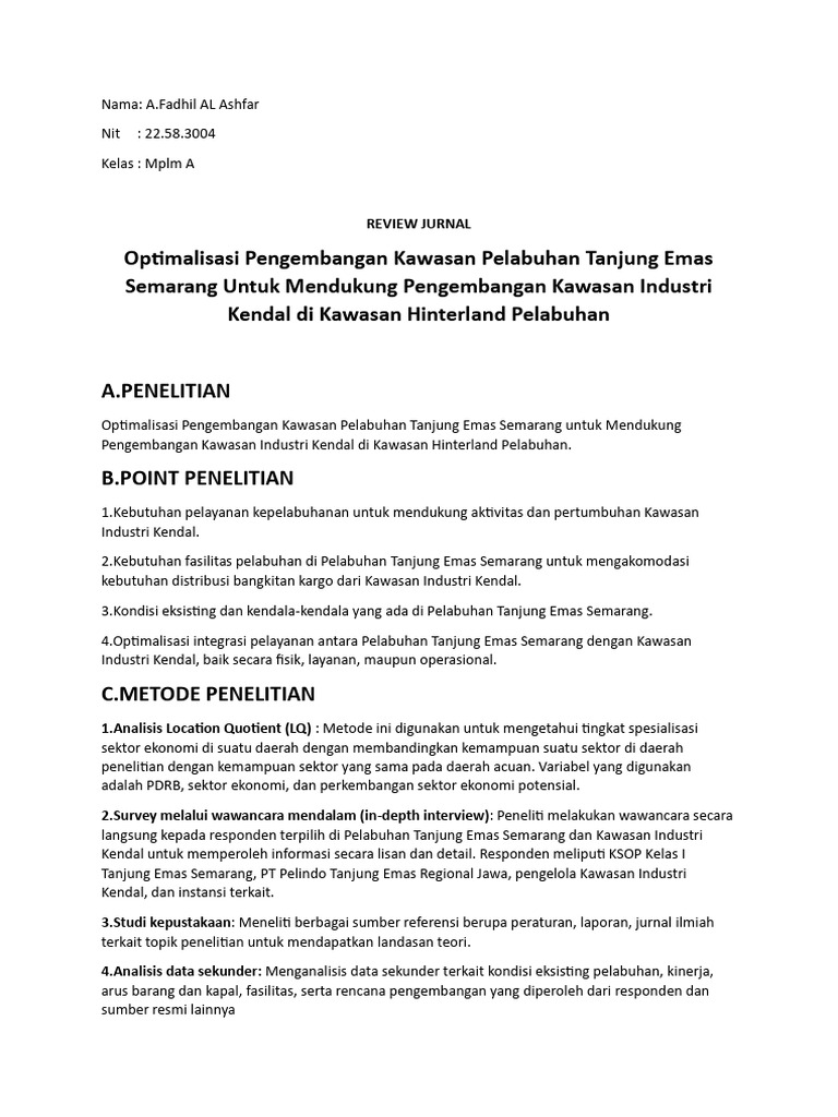 Review Jurnal A.fadhil Al Ashfar | PDF