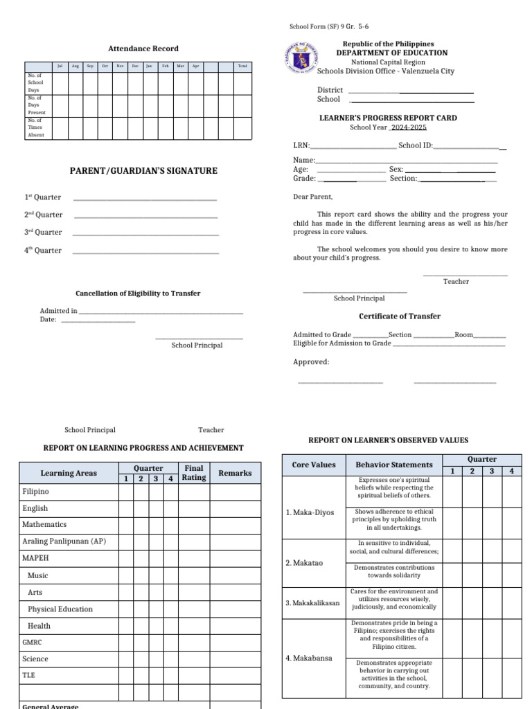 SF9-ES-Report-Card-5-6 | PDF