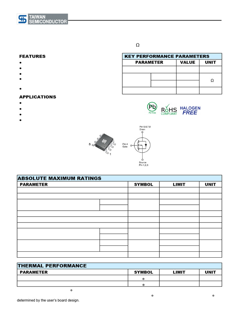 TSM085P03CS A1703 | PDF