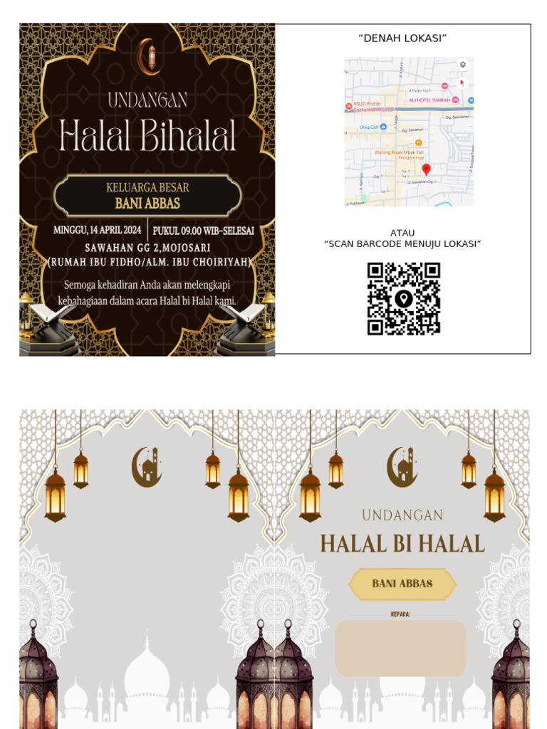 Undangan HBH Bani Abbas | PDF