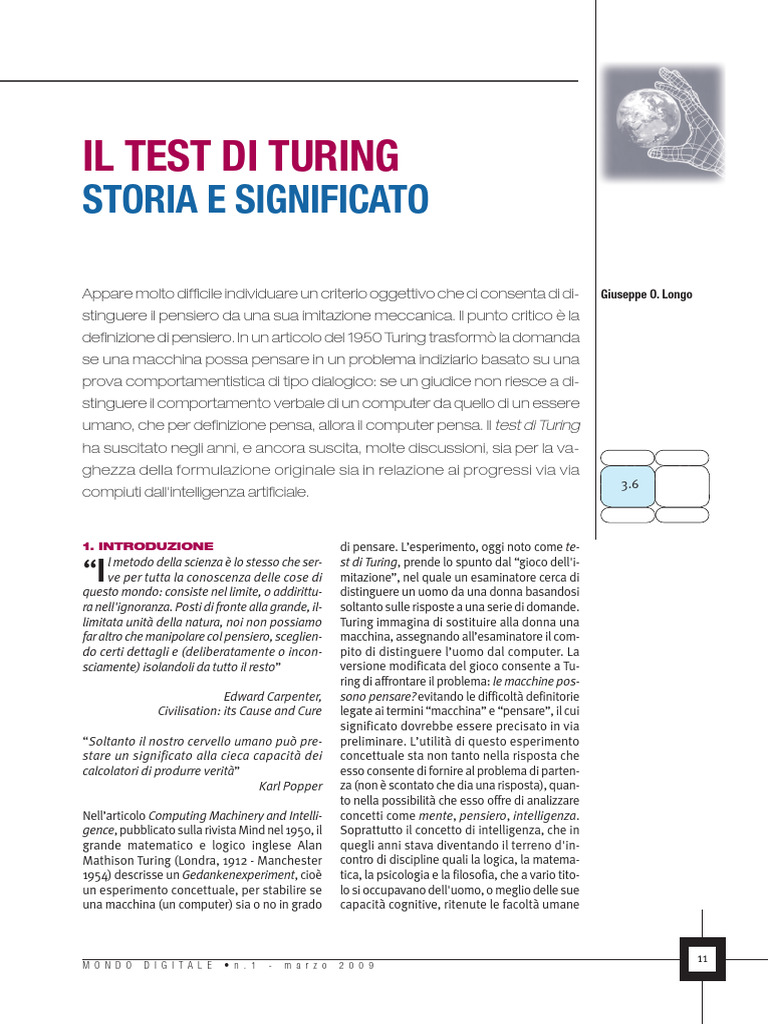 Longo Test Turing | PDF