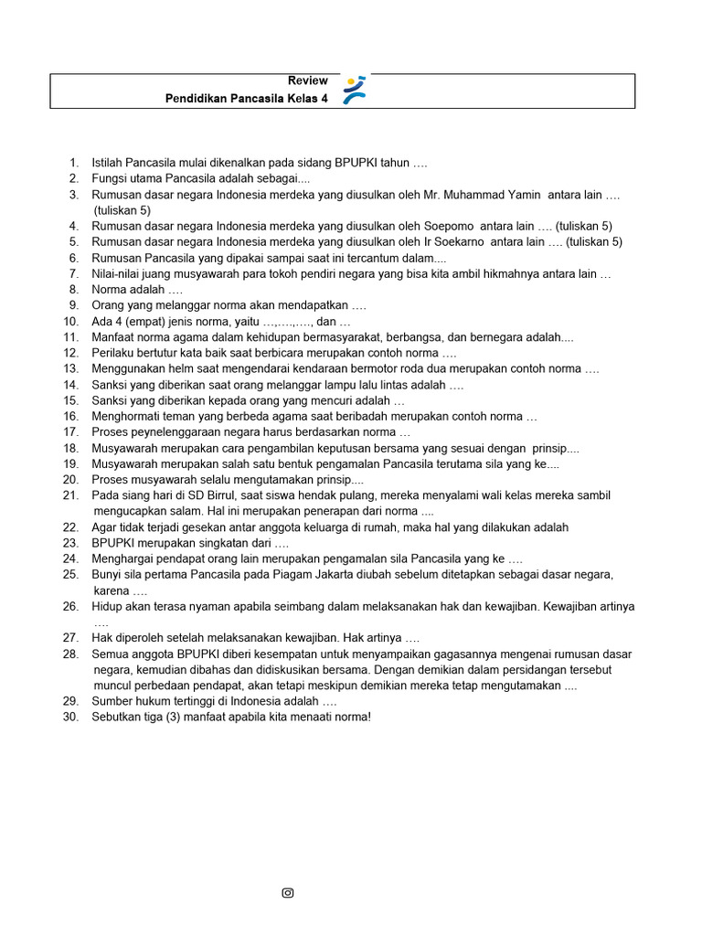 Review Asts 1 Kelas 4 | PDF