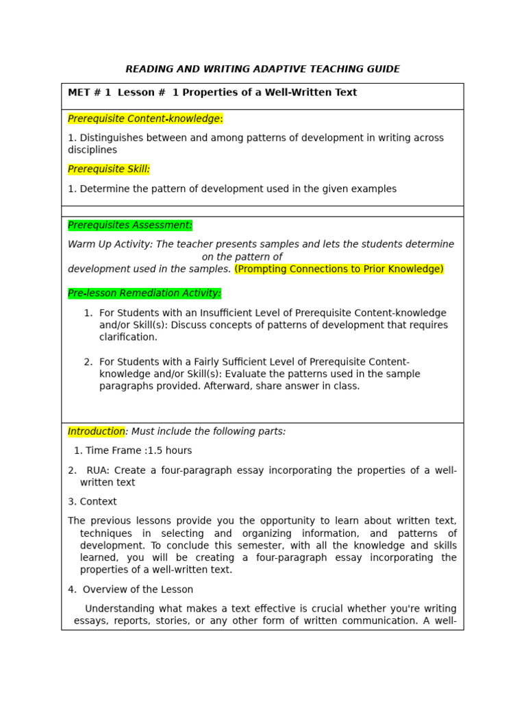 Group 3-Atg-Reading and Writing | PDF | Information | Essays