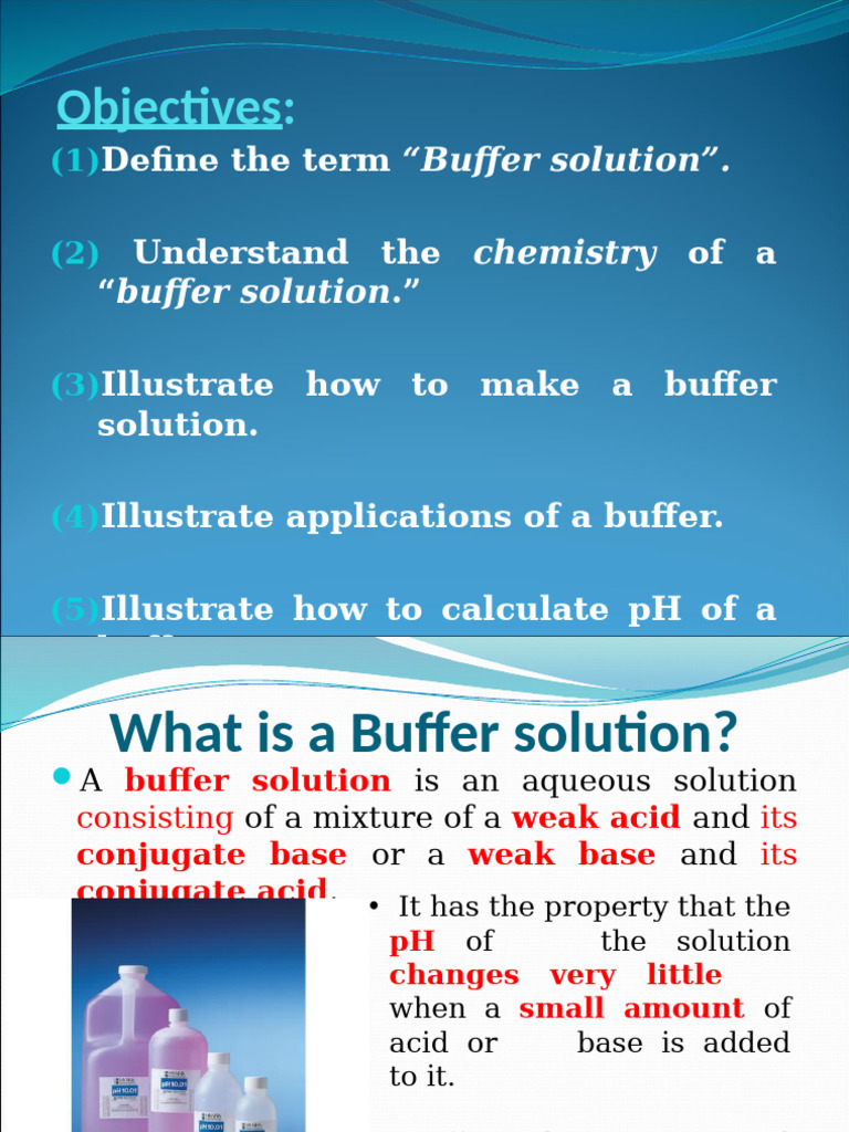 Lecture - 20 Buffer Solutions | PDF