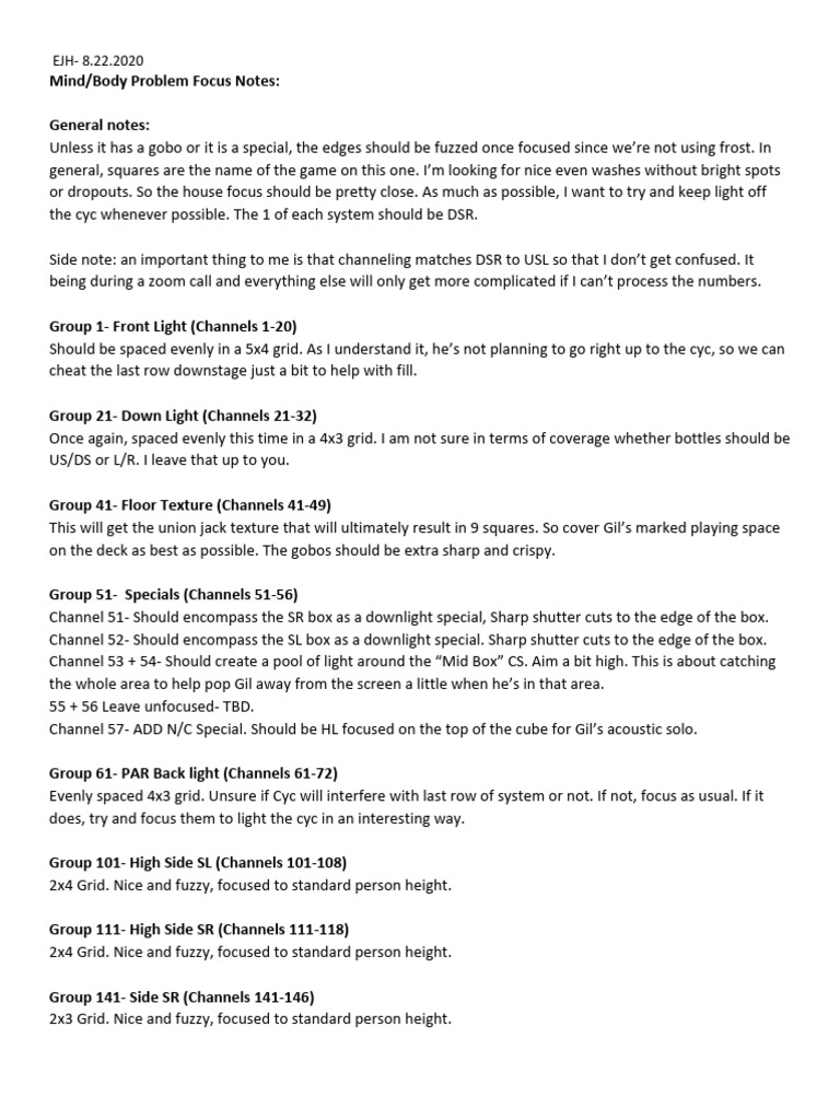 Mind - Body Problems Focus Notes | PDF