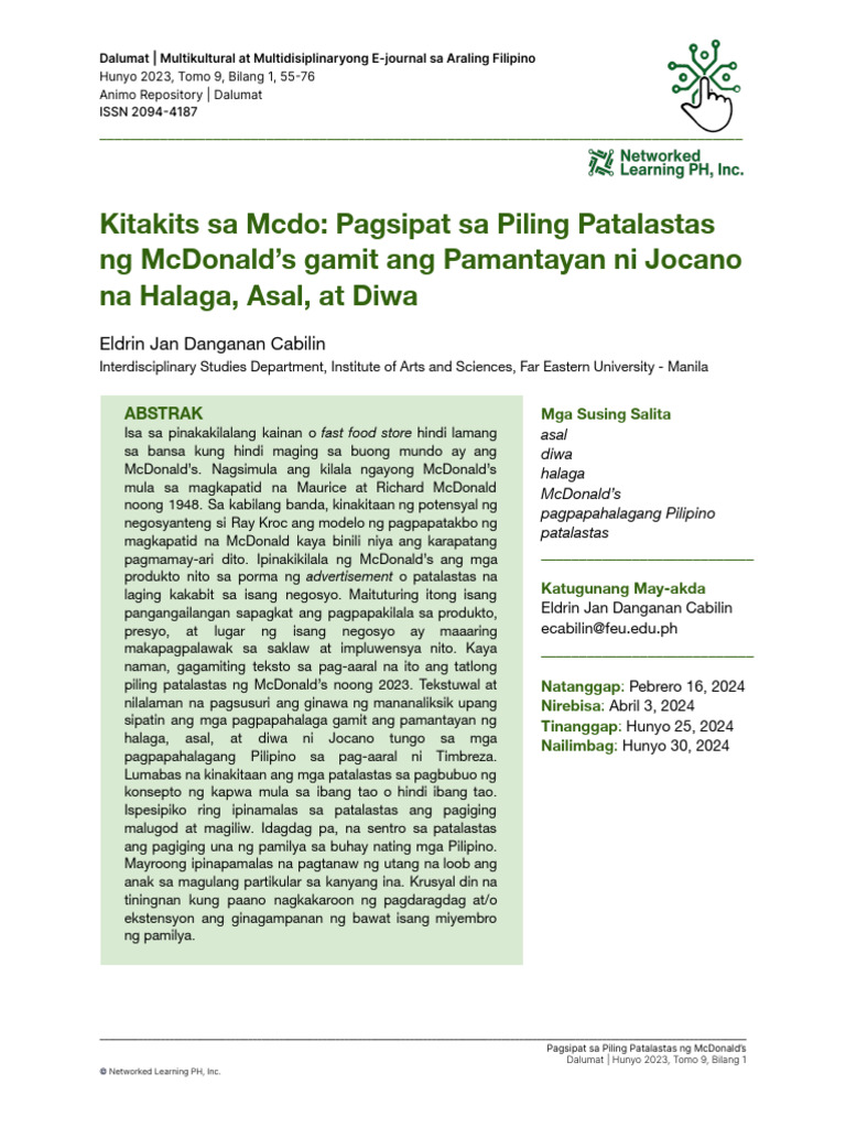 Kitakits Sa Mcdo | PDF