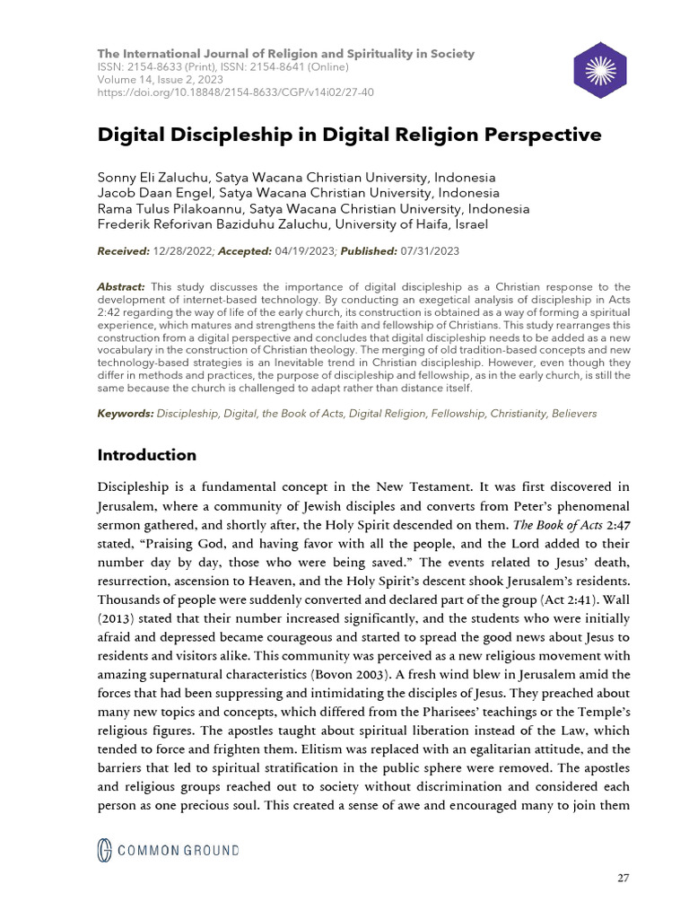 Watermarked - Digital Discipleship in Digital Religion Perspective ...