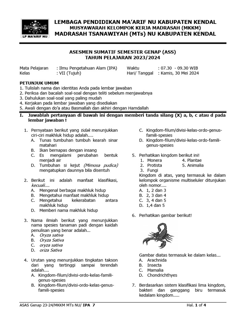 Edit Soal PAT PPKN VIII (Genap) | PDF