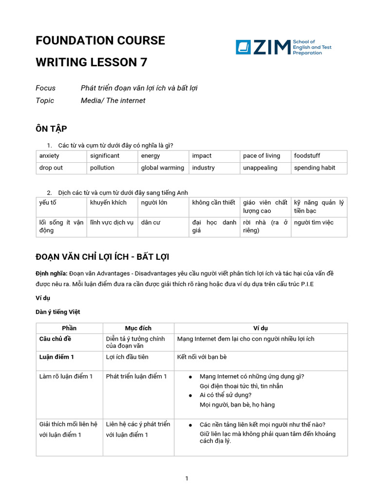 Foundation Writing 7 | PDF
