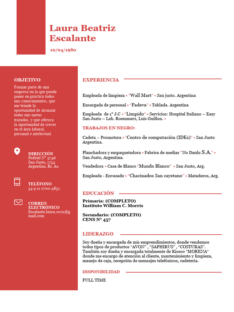 CV Laura Beatriz Escalante 2 | PDF