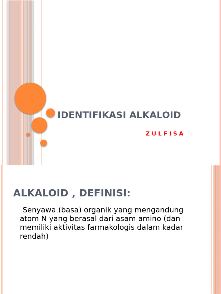 Identifikasi Alkaloid | PDF