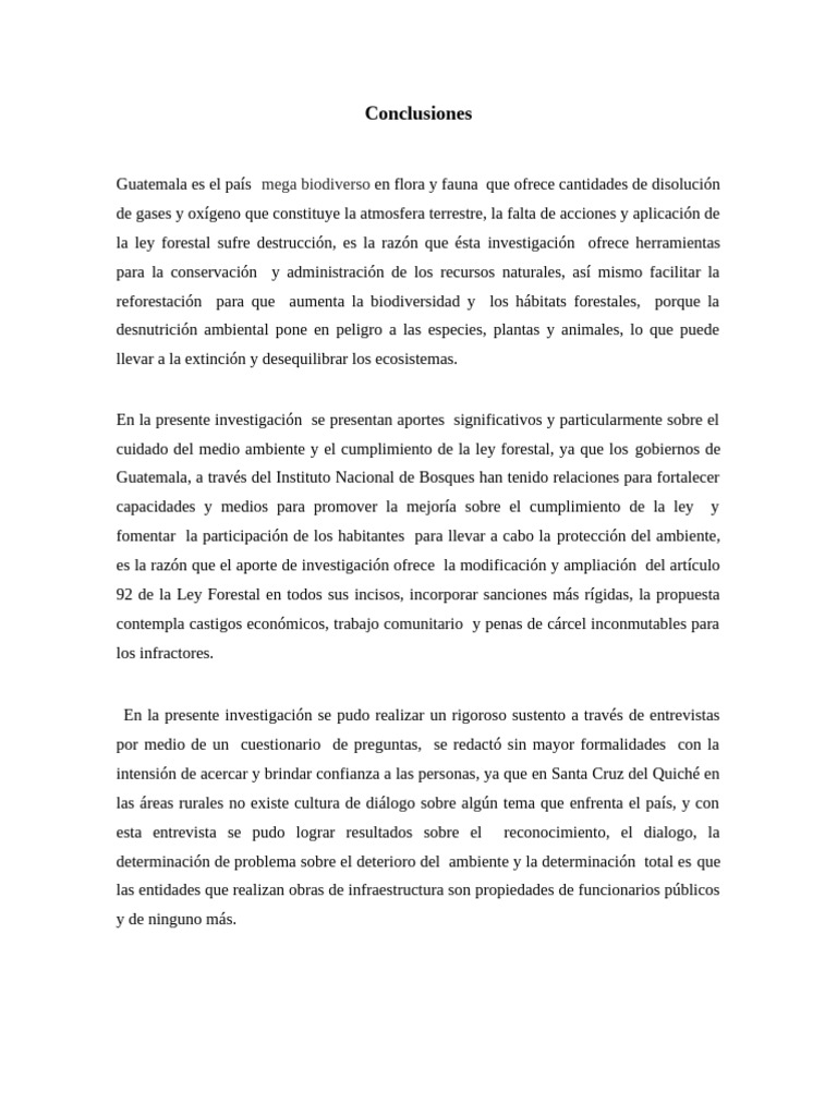 Conclusiones | PDF