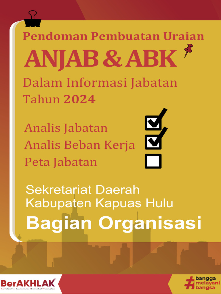 Pendoman Penyusunan Anjab&ABK - 2024 | PDF