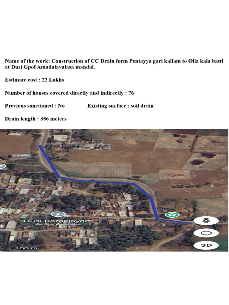 Akkivaram and Dusi Drain Map | PDF