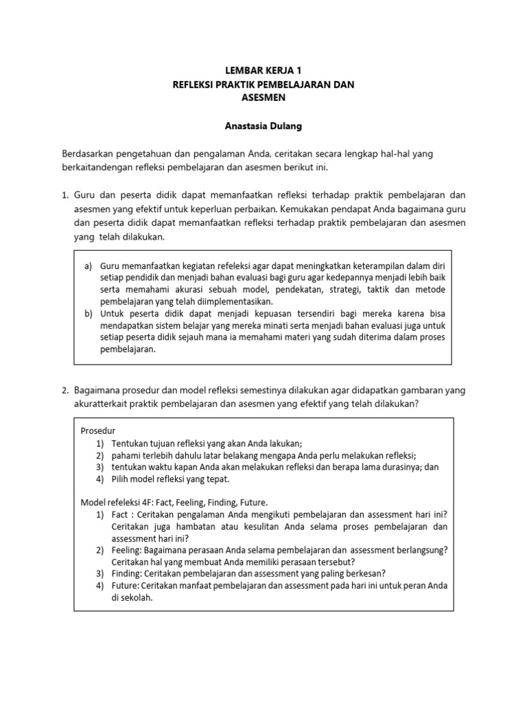 LEMBAR KERJA 1 aty | PDF