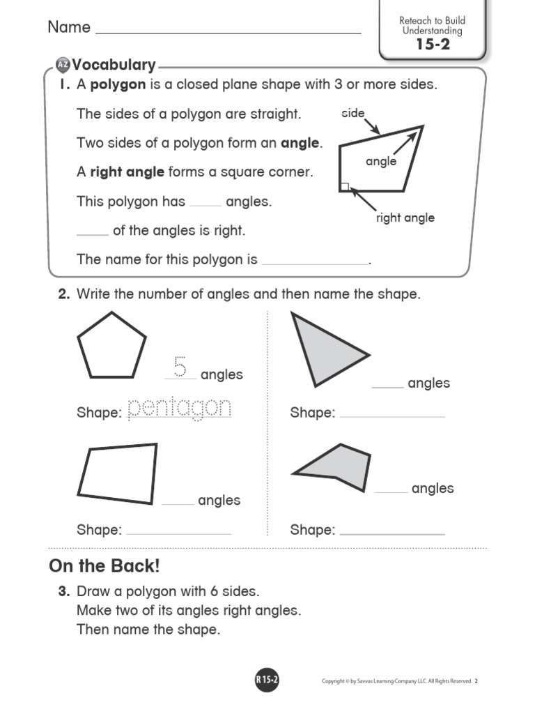 15-2 - Reteach To Build Understanding Worksheet | PDF