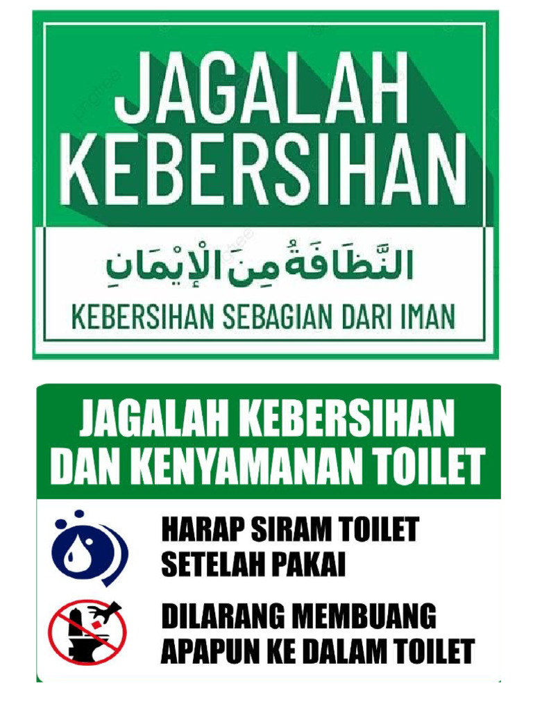 Poster Jaga Kebersihan | PDF