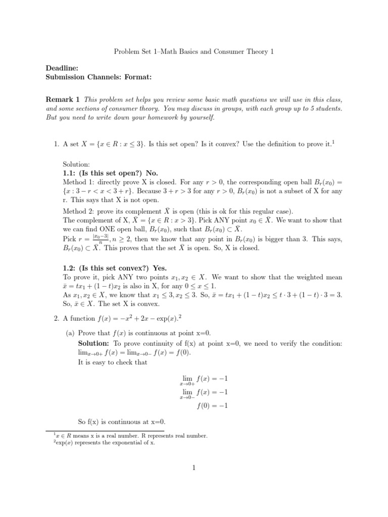 Probset1 Solution | PDF