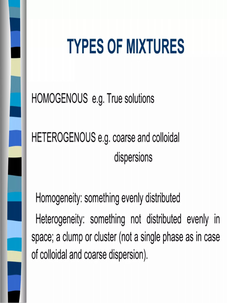 Types of Mixture | PDF