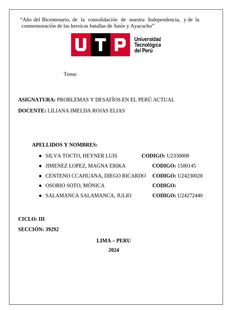 (AC-S06-PC1) Práctica Calificada 1 JULIO S.S | PDF | Perú | Ciencias Políticas
