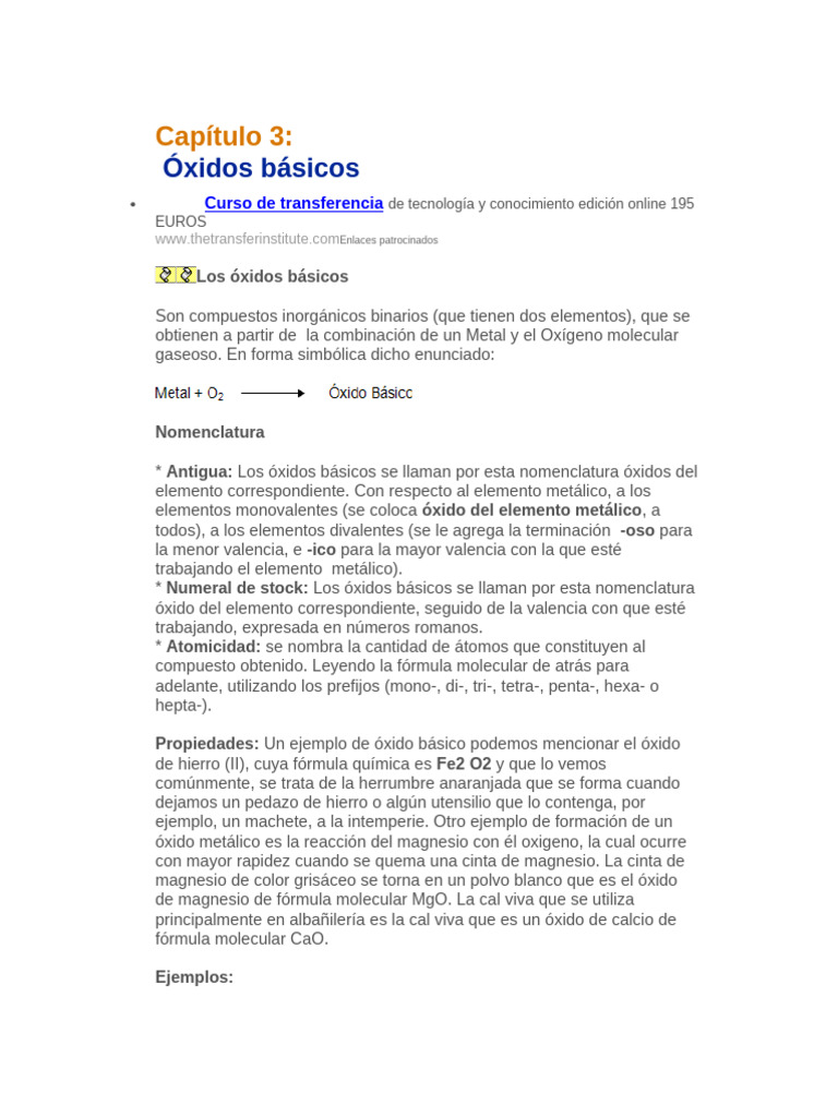 Compuestos Inorganicos 1 | PDF