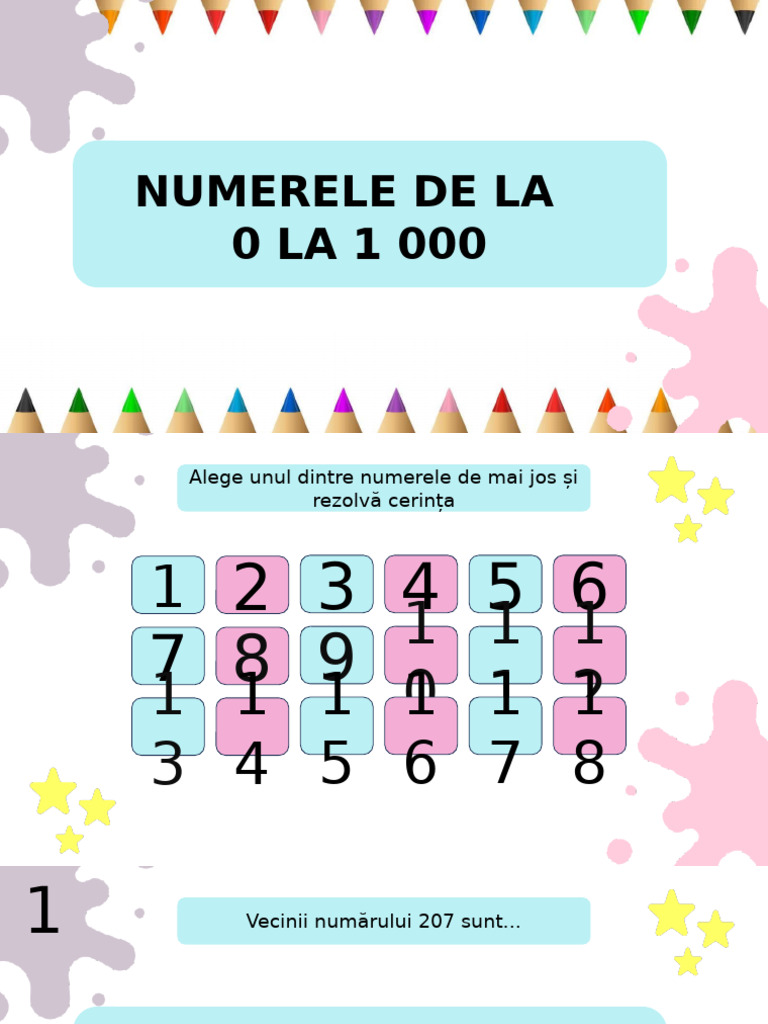 Numerele de La 0 LA 1 000 | PDF
