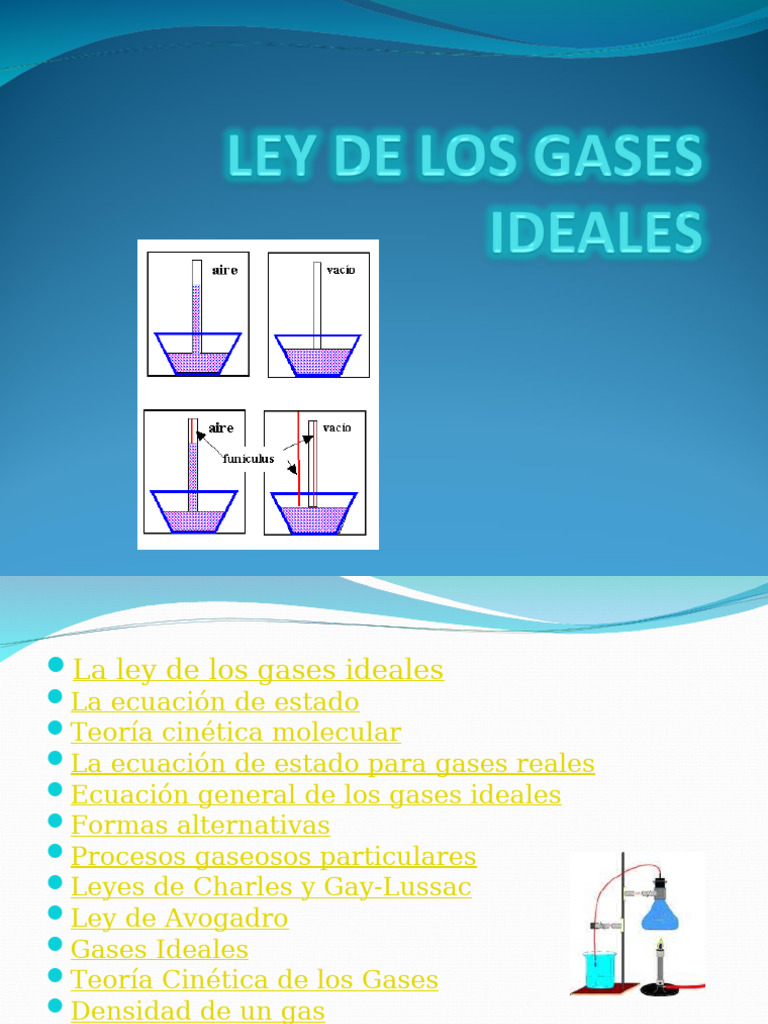 Ley de Los Gases Ideales | PDF