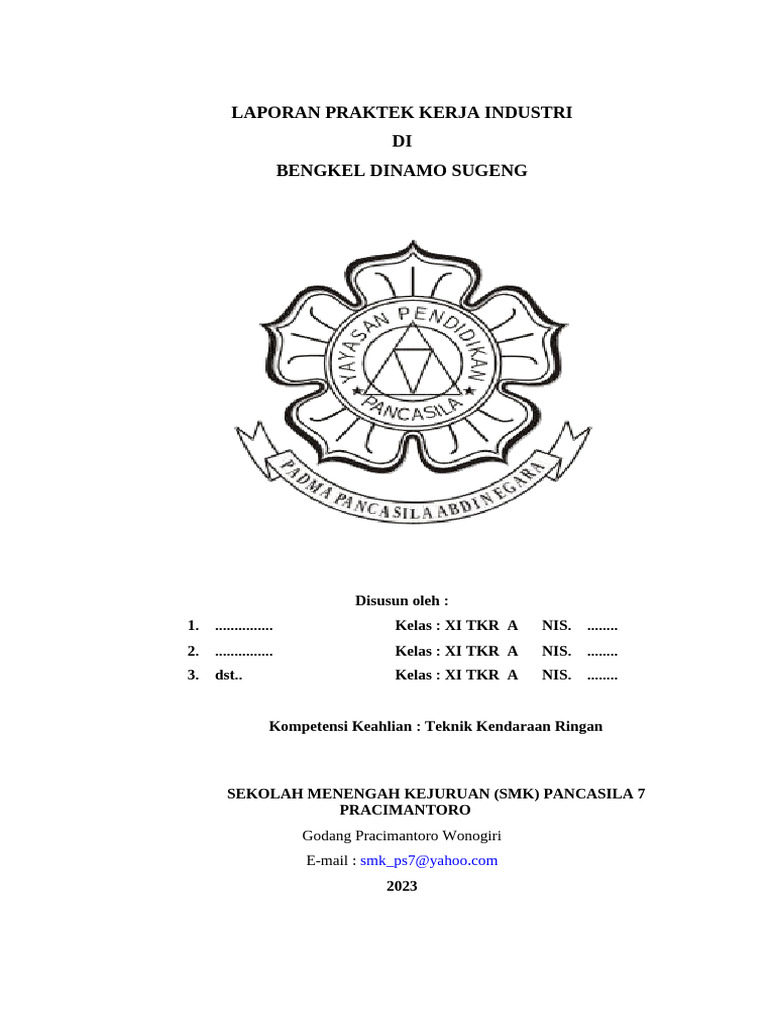Laporan PKL Prakerin Bengkel Dinamo Pak Sugeng | PDF