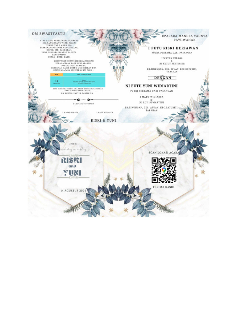 Kartu Undangan Riski | PDF