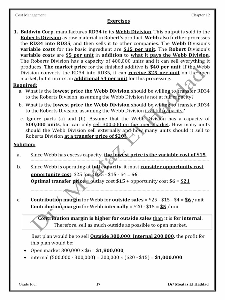 Cost Management 12 | PDF