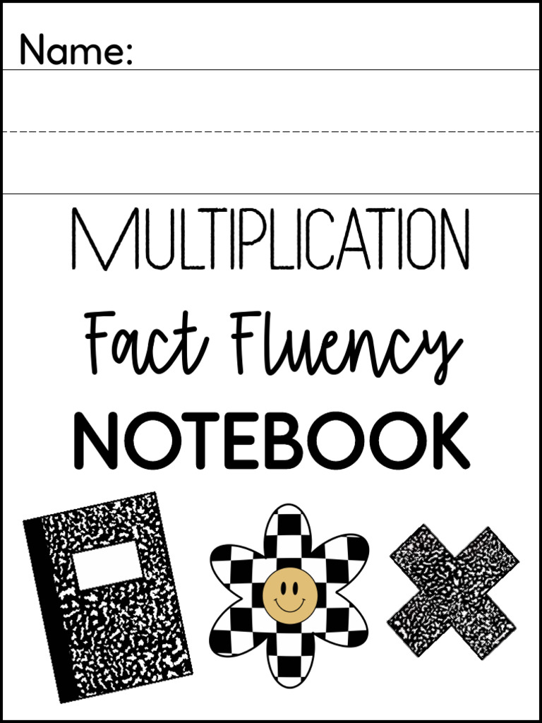Math Multiplication Fact Fluency Notebook | PDF