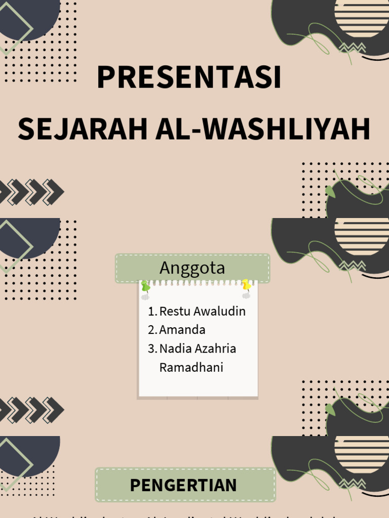 Sejarah dan Tokoh Al Washliyah | PDF | Agama & Spiritualitas