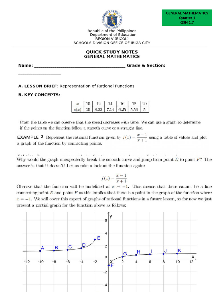 Quick Study Notes | PDF