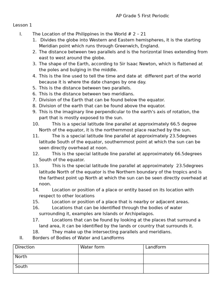 AP Grade5 FrstGradingExam | PDF