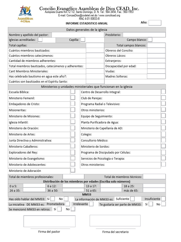 Formulario Estadístico en PDF Editable | PDF