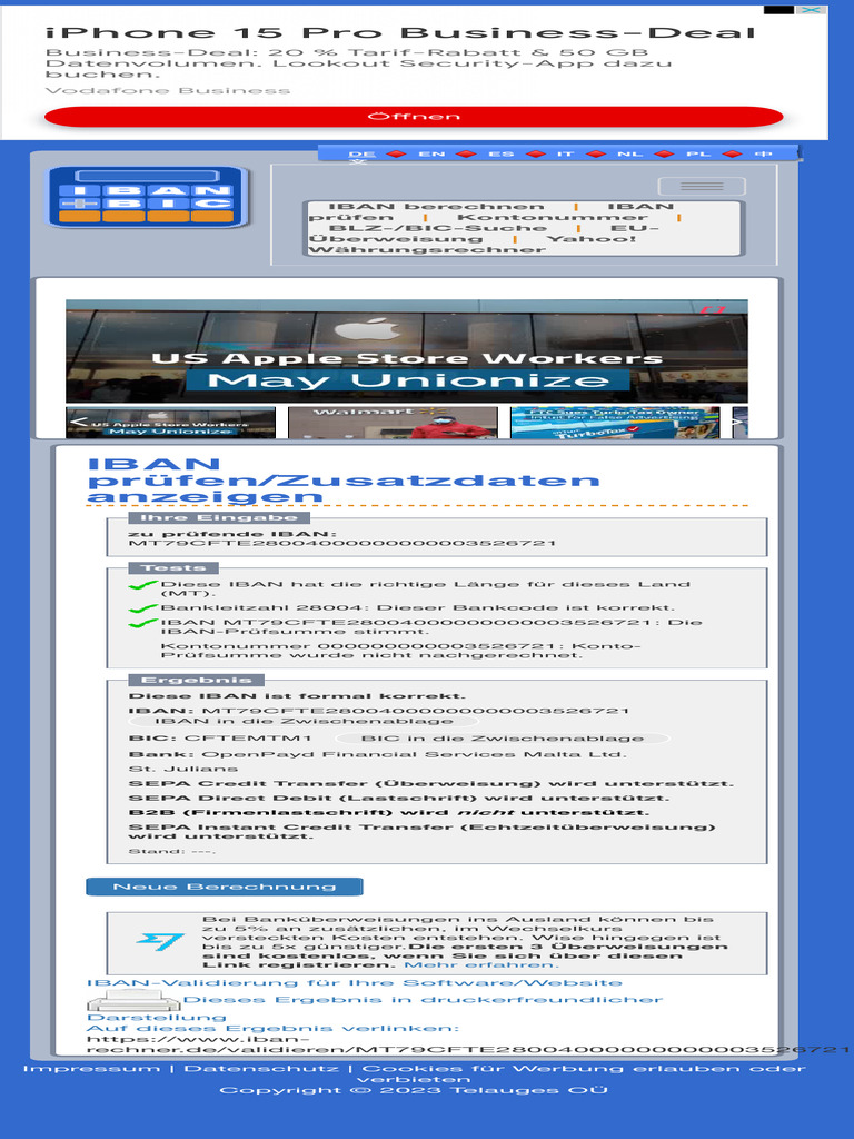 Eine IBAN Validieren 5 | PDF